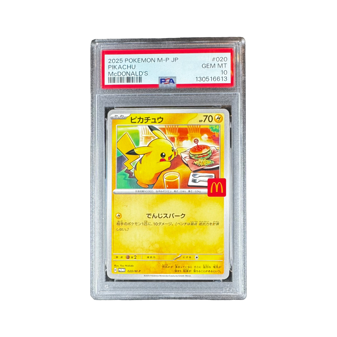McDonald’s Japan 2025 Pikachu 020/M-P PSA 10 – Pokémon Cards, Magic ...